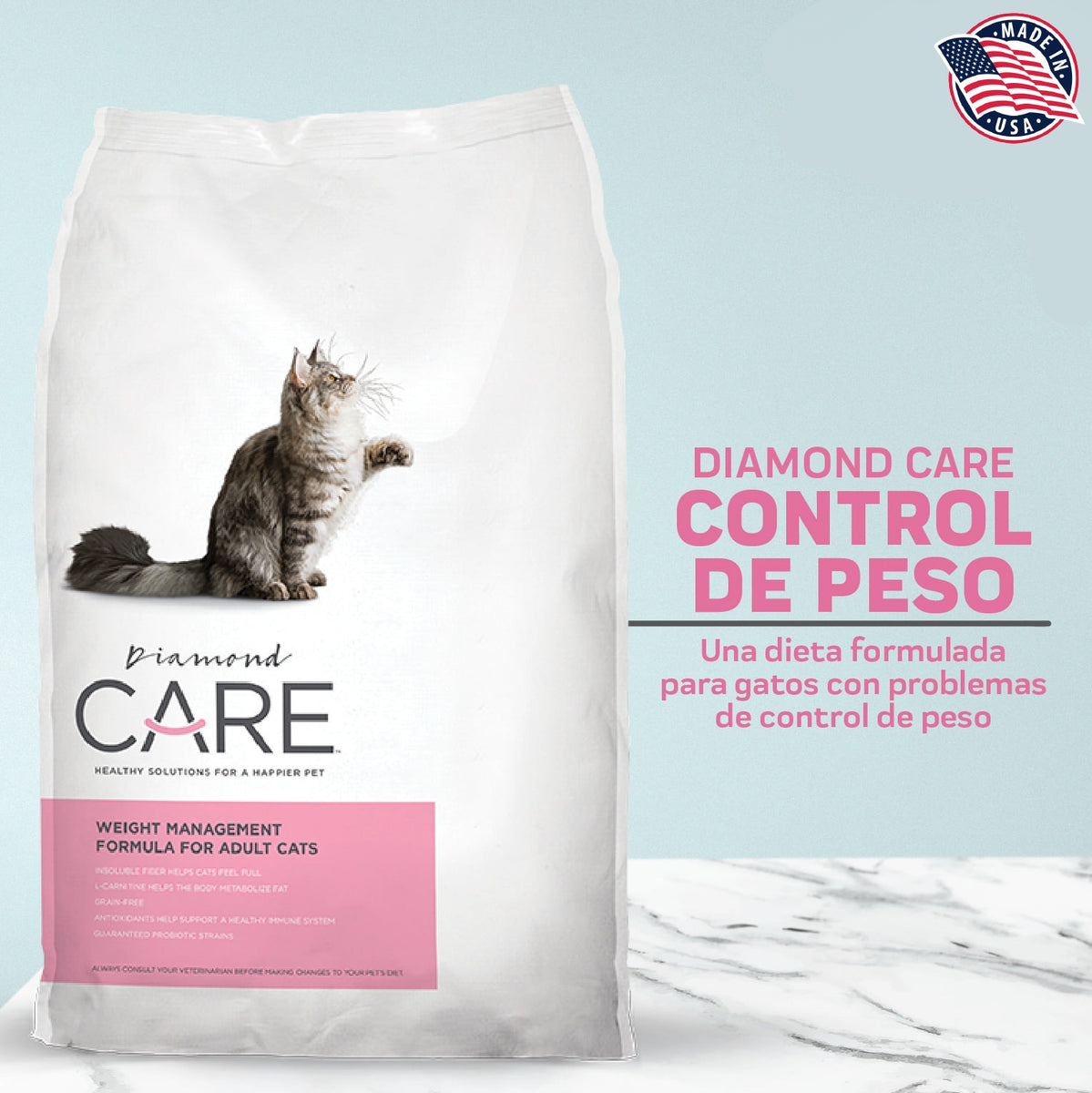 Diamond Care Weight Management / Control de Peso Gato – Black Dog Shop